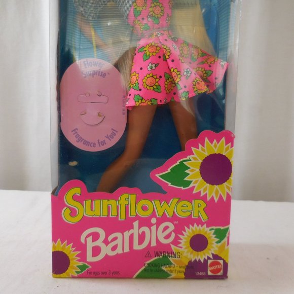 Barbie | Toys | Vintage Sunflower Barbie Sunflower Print Dress 994 ...